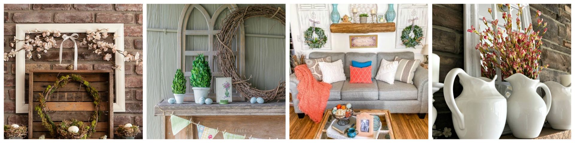 2 Easy Ways to Decorate Your Mantel for Spring - Calypso in the Country