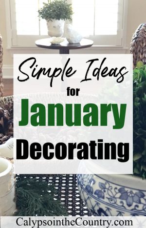 January Home Decor (Saturday Spotlight) - Calypso in the Country