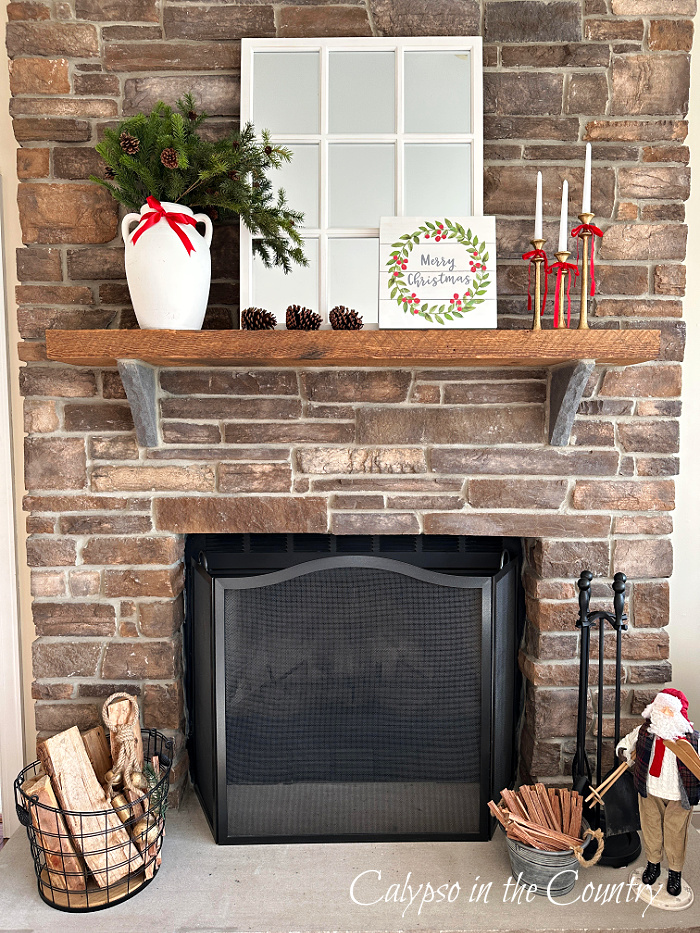 The Easy Way to Decorate a Mantel for Every Season - Calypso in the Country